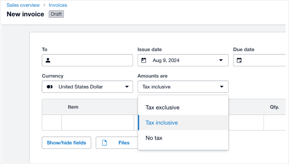 How manual tax rates work – Xero Central