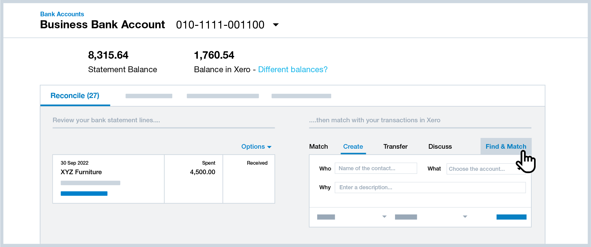 Complete your bank reconciliation – Xero Central