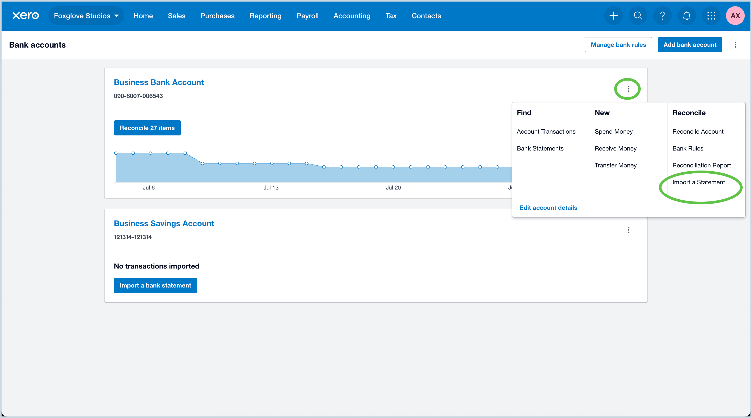 Connect your bank for reliable business records – Xero Central