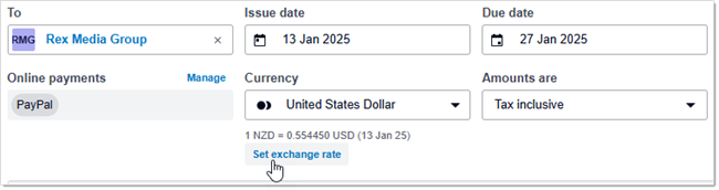 Edit the exchange rate for a date, date range or transaction – Xero Central