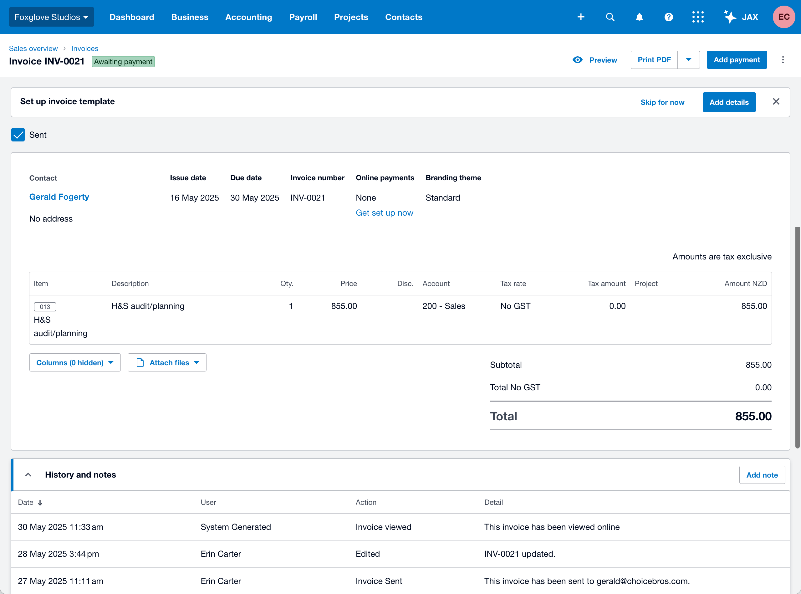 Invoice like a pro – Xero Central