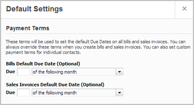 Set due dates for invoices, bills and quotes – Xero Central