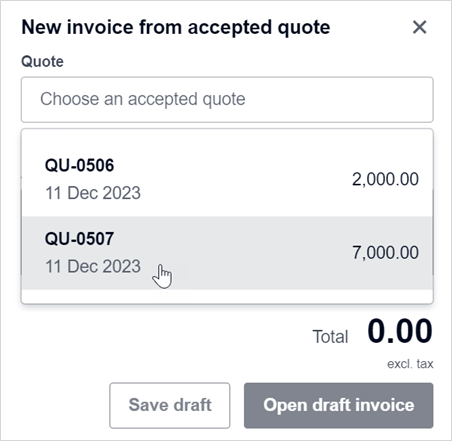 Create an invoice from a quote in Xero Projects – Xero Central