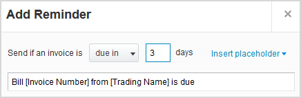 Set up and add invoice reminders – Xero Central