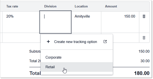 Assign tracking options to transactions – Xero Central
