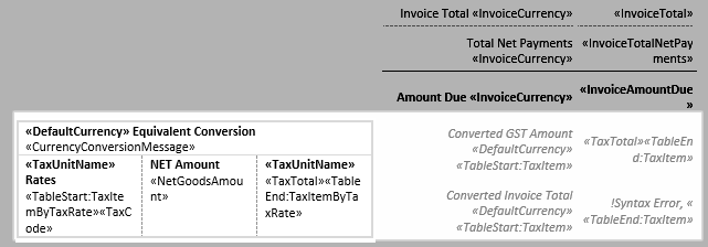 Display currency conversion on invoice templates – Xero Central